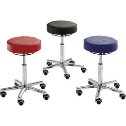 Hocker UNI, Sitz aus Kunstleder, Bezug schwarz kaiserkraft