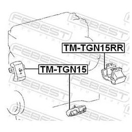 FEBEST Lagerung, Motor tmtgn15 vorne f&uuml;r TOYOTA
