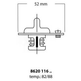 TRISCAN Thermostat, K&uuml;hlmittel 862011682 f&uuml;r MAZDA