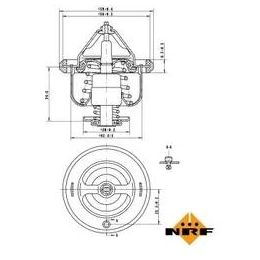 NRF Thermostat, K&uuml;hlmittel 725053 f&uuml;r RENAULT