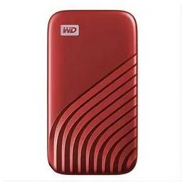 Western Digital SSD-Festplatte "Mobile Festplatte "My Passport SSD" 1 TB", rot, 1000 GB, Schreibgeschwindigkeitmaximal 1000 MB/s Lesegeschwindigkeitmaximal 1050 MB/s, Festplatten