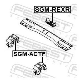 FEBEST Lagerung, Motor sgmactf vorne f&uuml;r SSANGYONG