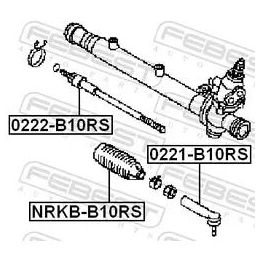 FEBEST Faltenbalg, Lenkung nrkbb10rs Vorderachse f&uuml;r NISSAN SAMSUNG