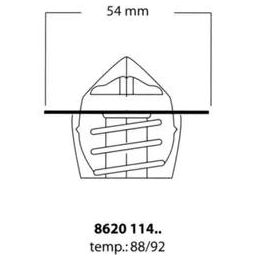 TRISCAN Thermostat, K&uuml;hlmittel 862011492 f&uuml;r PEUGEOT