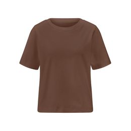Peter Hahn - Rundhals-Shirt, braun, Gr. 50 / XL - Baumwolle