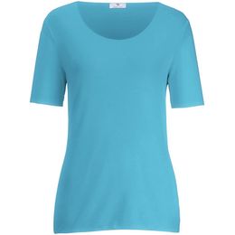Peter Hahn - Rundhals-Shirt mit langem 1/2-Arm, t&uuml;rkis, Gr. 52 / XXL