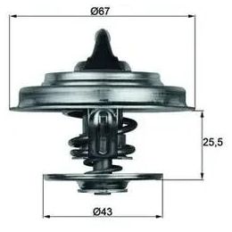 Mahle Thermostat, K&uuml;hlmittel tx1860d f&uuml;r MERCEDES-BENZ