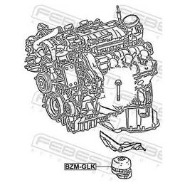 FEBEST Lagerung, Motor bzmglk beidseitig f&uuml;r MERCEDES-BENZ