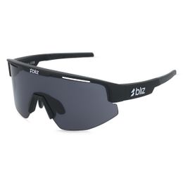 Bliz ZB7007 MATRIX SMALL | Unisex-Sonnenbrille | Fassung: Randlos, Geometrisch, Kunststoff, Schwarz Matt | Glasfarbe: Grau