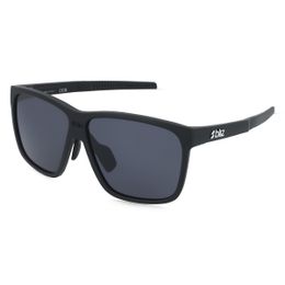 Bliz ZB7017 A001 | Unisex-Sonnenbrille | Fassung: Vollrand, Quadratisch, Kunststoff, Schwarz Matt | Glasfarbe: Grau