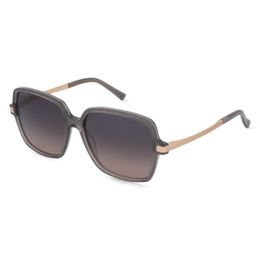 Marc O&rsquo;Polo Eyewear 506214 | Damen-Sonnenbrille | Fassung: Vollrand, Quadratisch, Acetat, Grau Milchig | Glasfarbe: Braun
