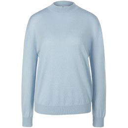 Peter Hahn - Pullover aus 100% Schurwolle Biella Yarn, blau, Gr. 42 / M - Schurwolle