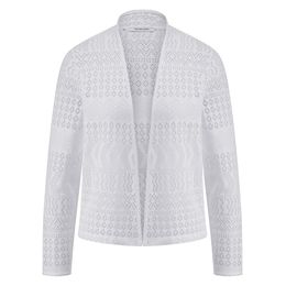 Peter Hahn - Shirtjacke, weiss, Gr. 38 / S - Baumwolle