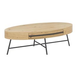 Couchtisch Emilia Eichefarben MDF mit Stauraum