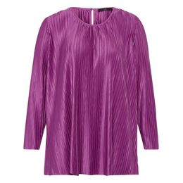 Emilia Lay - Plissee-Bluse mit Rundhals-Ausschnitt, pink, Gr. 44 / L