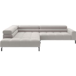 Ecksofa Home Affaire "Cleveland, L-Form, incl. Kopfteilverstellung, Breite 311 cm", wei&szlig;, B:311cm H:71cm T:219cm, 95% Polyester, 5% Nylon, Sofas, Ecksofa, wahlweise elektrischer Sitzvorzug