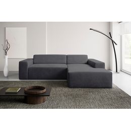 Ecksofa WERK2 "Zeus-L Breite: 253 cm, modern & zeitlos, bequemes Sofa", anthrazit, B:253cm H:70cm T:188cm, 92% Polyester, 8% Nylon, Sofas, Ecksofa, moderne Optik mit abgerundeten Kanten