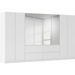 Dreht&uuml;renschrank Rauch "Schrank Garderobe MAINZ Breiten 91/136/181/226/271/315/360, H&ouml;he 210cm", alpinwei&szlig;, B:360cm H:210cm T:54cm, Holzwerkstoff, Schr&auml;nke, Dreht&uuml;renschrank, grifflose Front, Au&szlig;ent&uuml;ren mit Push-to-Open Funktion MADE IN GERMANY