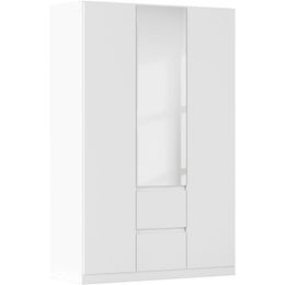 Dreht&uuml;renschrank Rauch "Schrank Garderobe MAINZ Breiten 91/136/181/226/271/315/360, H&ouml;he 210cm", alpinwei&szlig;, B:136cm H:210cm T:54cm, Holzwerkstoff, Schr&auml;nke, Dreht&uuml;renschrank, grifflose Front, Au&szlig;ent&uuml;ren mit Push-to-Open Funktion MADE IN GERMANY