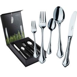 Besteck-Set "Tafelbesteck inkl. Besteckbox Palazzo 30er Set silber", silber, 30 tlg., PICARD & WIELP&Uuml;TZ SOLINGEN, Essbesteck-Sets, Sp&uuml;lmaschinengeeignet