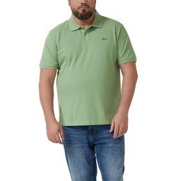 Poloshirt, Herren, Gr. 4XL, gr&uuml;n, Piqu&eacute;, Obermaterial: 100% Baumwolle, s.Oliver MEN BIG SIZES, unifarben, normal h&uuml;ftbedeckend, Rundhals, B&uuml;ndchen, Shirts, Kurzarm-Polo aus Baumwolle - Gro&szlig;e Gr&ouml;&szlig;en