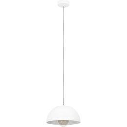 Eglo H&auml;ngeleuchte "GAETANO Pendellampe - Stahl - E27 - 1X40W - IP20", wei&szlig;, 1, &Oslash; 30cm H: 110cm, 1 Stk., Leuchten, H&auml;ngelampe, Deckenlampe, Wohnzimmer, Esszimmer, H110 x &Oslash;30 cm, H&auml;ngeleuchte