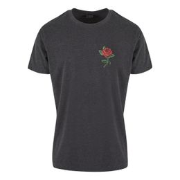 T-Shirt MisterTee "MisterTee Herren Rose Tee", Damen, Gr. XS, charcoal, 100% Baumwolle, unifarben, normal, Rundhals, Shirts T-Shirt