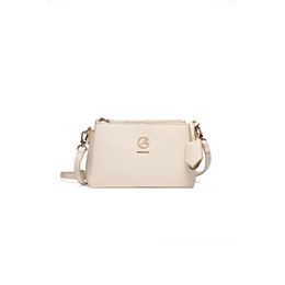 Schultertasche GATTINONI "Denise Soft Medium Crossbody Bag Damen", Damen, Gr. B/H/T: 7cm x 17cm onesize, milk, Polyurethan, Taschen Schultertasche, Schultertasche Damen, Abendtasche, Fashion, Lifestyle, Sale
