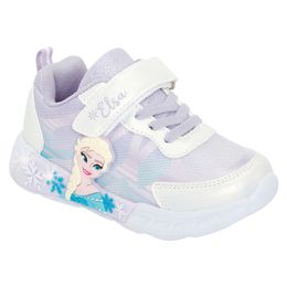 Sneaker Disney "FROZEN", M&auml;dchen, Gr. 26, wei&szlig;, Textil, Schuhe Sneaker, mit cooler Blinkfunktion
