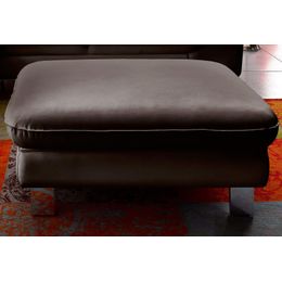 Hocker COTTA "Driver", braun, B:101cm H:43cm T:65cm, Luxus-Kunstleder;LEDER BEEFY (ein abgedecktes Spalt-Rindsleder) im Sitz, Korpus in Kunstleder;NaturLEDER (echtes Rindsleder);Kunstleder SOFTLUX;LEDER/ NaturLeder: Bitte beachten Sie, dass Lederbez&uuml;ge mehr N&auml;hte aufweisen als Stoffbez&uuml;ge., Hocker, Hocker, mit edlen Metallf&uuml;&szlig;en