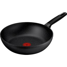 Wok Tefal "Excell'Cook", schwarz, B:28,8cm H:10,3cm L:47,1cm &Oslash;:28cm, Pfannen, Wok, leistungsstarke Antihaftbeschichtung, Induktion, metallspatelsicher