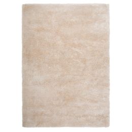 Hochflor-Teppich Kayoom "Dolphin 500", elfenbein, B:200cm H:35mm L:290cm, Polyester, Teppiche, Hochflor, Modernes Muster, Uni, Fu&szlig;bodenheizungsgeeignet, Wohnzimmer