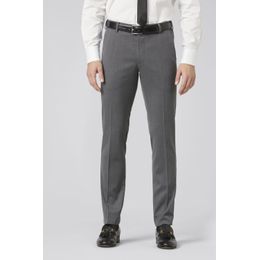 Chinos MEYER "Roma 9-303", Herren, Gr. 23, Normalgr&ouml;&szlig;en, mittelgrau, 54% Polyester, 44% Wolle, 2% Elasthan, unifarben, regular fit lang, Hosen, aus Gabardine-Wolle