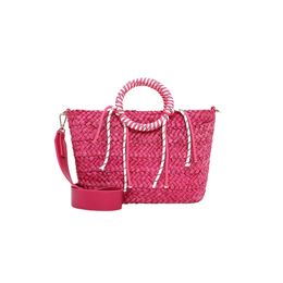 Emily & Noah Shopper EMILY & NOAH "Shopper E&N Jolanda", Damen, Gr. B/H/T: 29cm x 29cm x 9cm 0, pink (pink 670), Papierstroh, Taschen Shopper