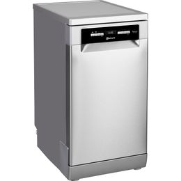 Bauknecht Standgeschirrsp&uuml;ler "BK6FB10BS7A0X", Energieeffizienz: B (A-G), silber (silberfarben), B:45cm H:85cm T:59cm, Geschirrsp&uuml;ler, ActiveDry