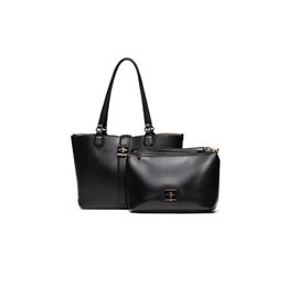 Tragetasche U.S. Polo Assn. "MARGARET SHOPPING BAG SHOPPER Damen", Damen, Gr. B/H/T: 13cm x 25cm onesize, schwarz, Polyurethan, Taschen, Tragetasche Damen, Shopper, Einkaufstasche, Fashion, Lifestyle, Sale