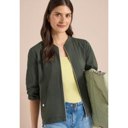 Blouson Cecil, Damen, Gr. L (42), khaki, Web, 75% Baumwolle, 25% Modal, unifarben, comfort fit normal, Rundhals, elastischer Bund, Jacken Blouson