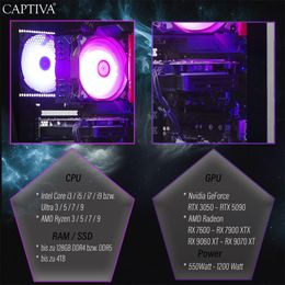 Captiva Gaming-PC "Highend Gaming I10-0015", ohne farbbezeichnung, B:37,5cm H:71cm T:73cm, Desktop-PCs