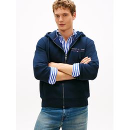 Kapuzensweatjacke Tommy Hilfiger "BRAND LOVE", Herren, Gr. L, desert sky, Sweatware, Obermaterial: 100% Baumwolle, regular fit normal, B&uuml;ndchen, Sweatjacken