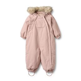 Schneeoverall Wheat "Snowsuit Nickie", M&auml;dchen, Gr. 80, N-Gr, rosa (rose powder), Obermaterial: 100% Nylon, normal, Overalls, wasserdicht, atmungsaktiv und leicht wattiert