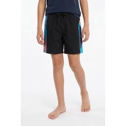 Badeshorts Quiksilver "EVERYDAY HOLMES VOLLEY YTH 16", Kinder, Gr. 10 (134/140), N-Gr, schwarz holmes, Obermaterial: 100% Polyester, Badehosen Badeshorts, f&uuml;r Kinder und Jugendliche, sportlicher Stil