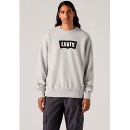 Levi's Sweatshirt LEVI'S "PREMIUM GRAPHIC CREW", Herren, Gr. L, premium graphic crew vtg bw logo two light erdgrau, Sweatware, Obermaterial: 100% Baumwolle, meliert, h&uuml;ftbedeckend, Rundhals, B&uuml;ndchen, Sweatshirts Sweatshirt, aus Baumwolle