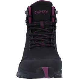 Wanderschuh Hi-Tec "Hi-Tec Stiefel Jackdaw Mid Wp Frauen", Damen, Gr. 42, Normalschaft, schwarz, burgunderrot, Obermaterial: 56% Textil, 44% Synthetik Futter: 100% Textil Innensohle: 90% EVA/10% Textil Laufsohle: 100% Synthetik, Schuhe Wanderschuh