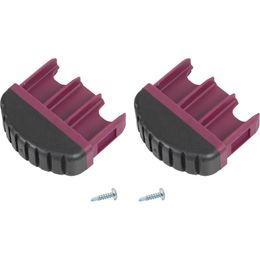 Krause Fu&szlig;stopfen f&uuml;r Stufenleitern schwarz/violett 61,5 x 20 mm 2 St&uuml;ck