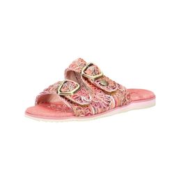 Pantolette Laura Vita "Laura Vita Pantoletten Textil", Damen, Gr. 37, rot, Textil, Schuhe Pantolette