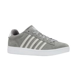 Sneaker K-Swiss "COURT TIEBREAK II SDE", Herren, Gr. 40, ultgry, lightgrau, Leder, Schuhe Sneaker