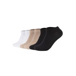 JOOP! Sneakersocken JOOP "Socken Unisex premium essential organic cotton Sneaker 6p 6er Pack", Herren, Gr. 35-38, bunt (wei&szlig;, schwarz, sand melange), Obermaterial: 62% Baumwolle CO(Bio). 36% Polyamid PA. 2% Elasthan EL., Socken Sneakersocken