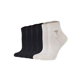 JOOP! Kurzsocken JOOP "Socken Women for your daily glam cotton Socks 6p 6er Pack", Herren, Gr. 35-38, bunt (2xschwarz, naturmelange), Obermaterial: 87% Baumwolle CO. 10% Polyamid PA. 3% Elasthan EL., Socken