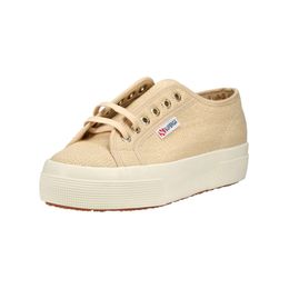 Plateausneaker Superga "Superga Sneaker Textil", Herren, Gr. 36, beige, Textil, Schuhe Plateausneaker