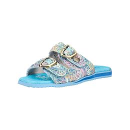 Pantolette Laura Vita "Laura Vita Pantoletten Textil", Damen, Gr. 37, blau, Textil, Schuhe Pantolette